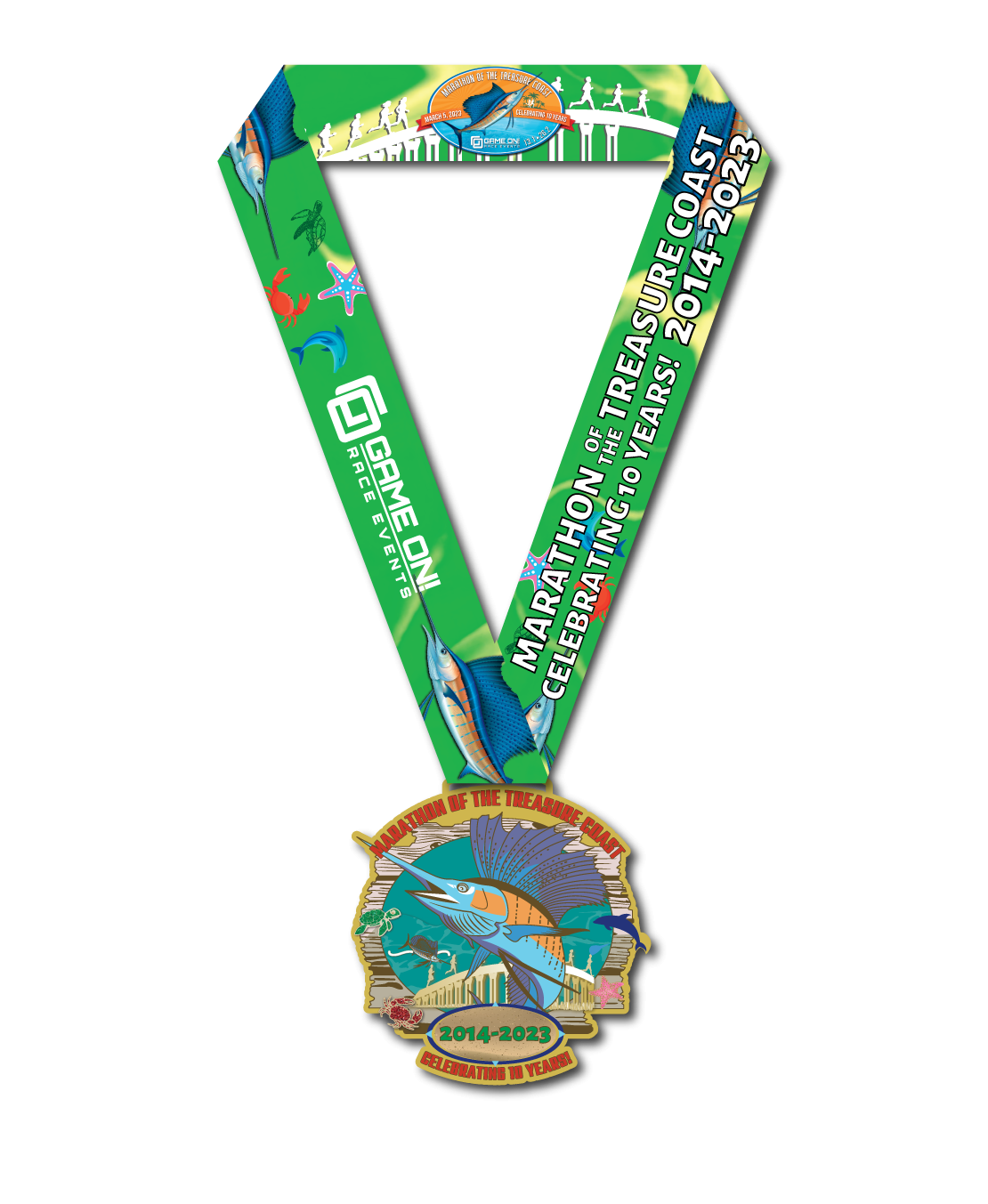 2023 Finisher Medal - TreasureCoastMarathon